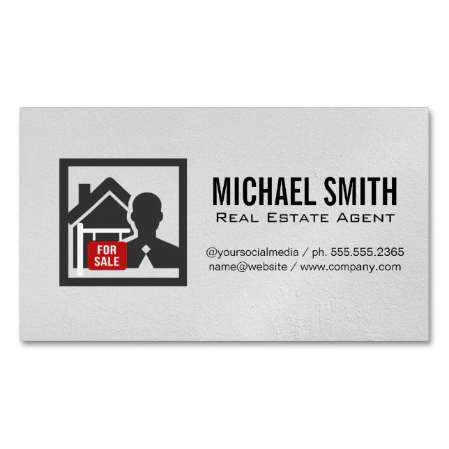 Real Estate Agent | Property Manager Business Card | Zazzle