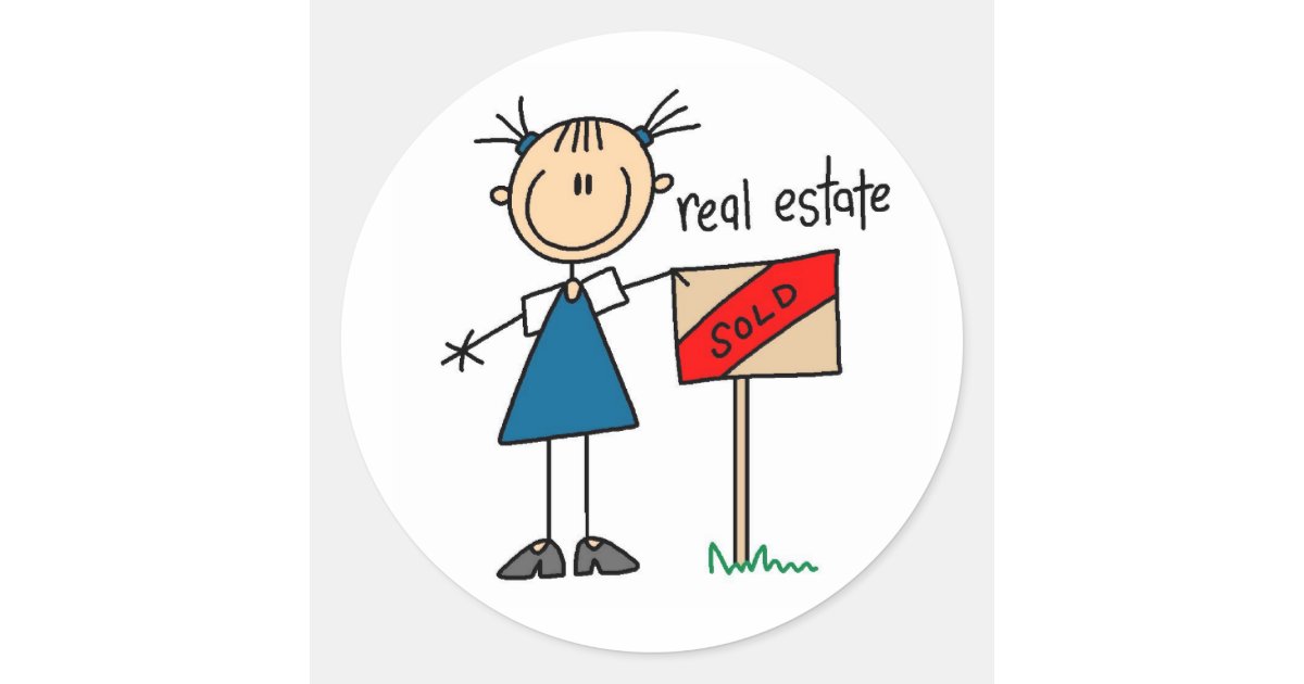 Real Estate Agent Sticker | Zazzle