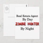 Real Estate Agent/Zombie Hunter Postcard | Zazzle