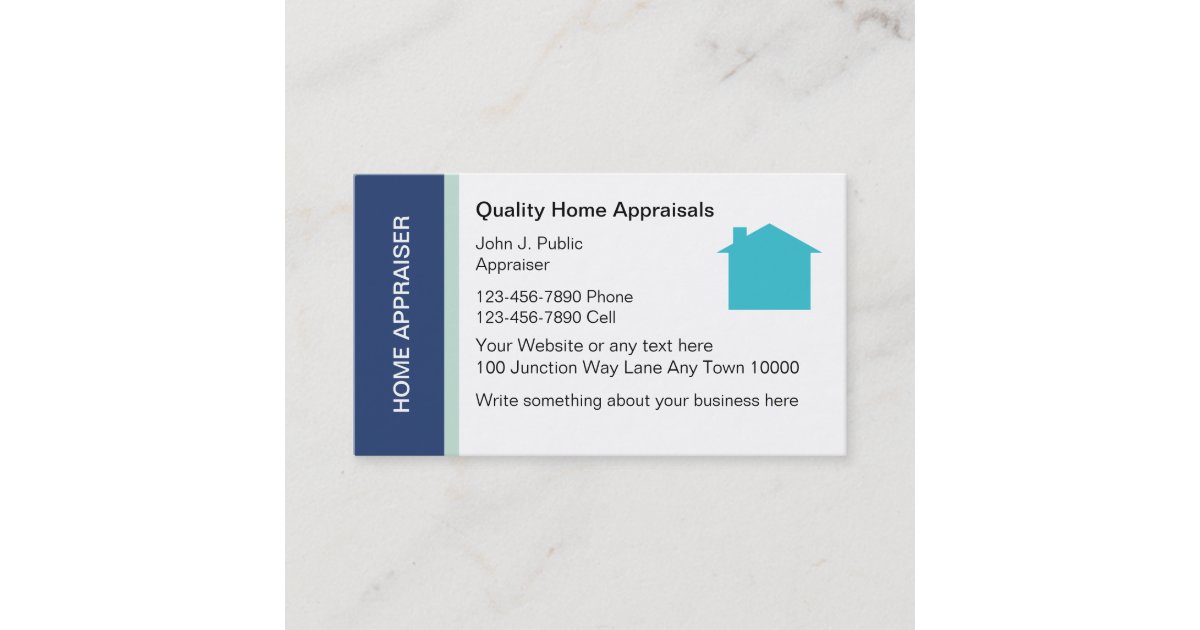 Real Estate Appraisal Business Cards | Zazzle.com