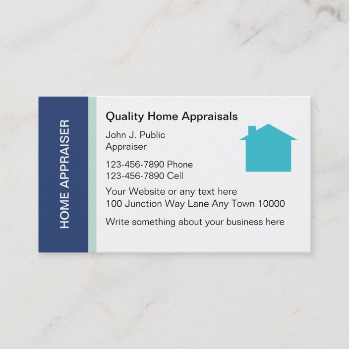 Real Estate Appraisal Business Cards | Zazzle.com
