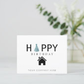 Real Estate Birthday Hat Happy Birthday Postcard | Zazzle
