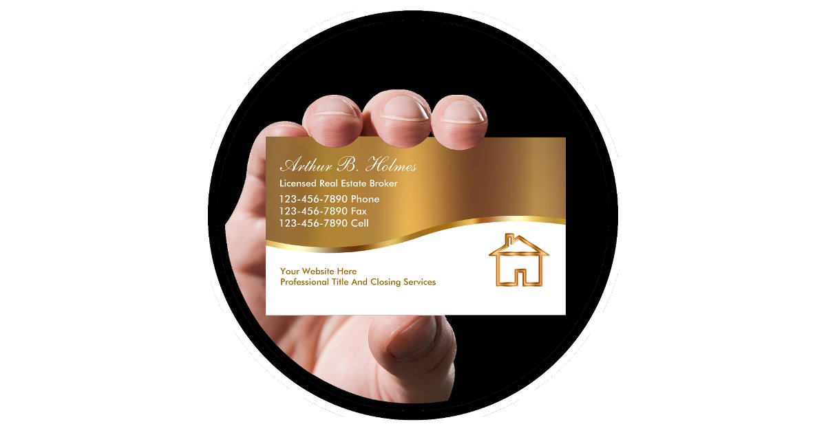 Real Estate Broker Business Cards | Zazzle