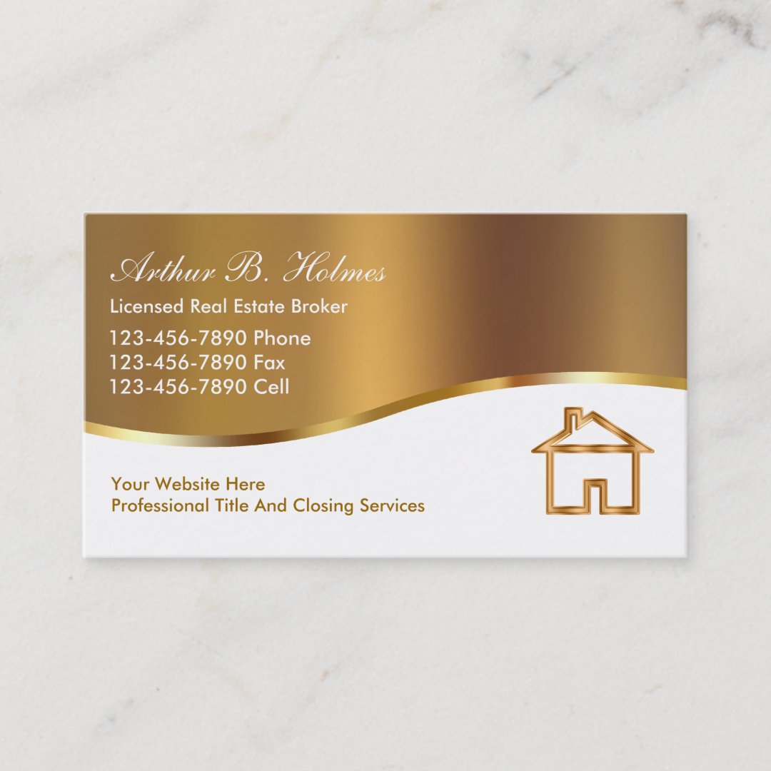 Real Estate Broker Business Cards | Zazzle
