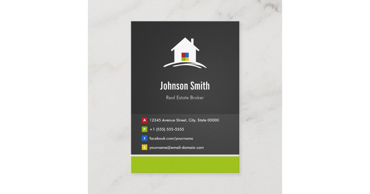 Real Estate Broker - Premium Creative Innovative Business Card | Zazzle
