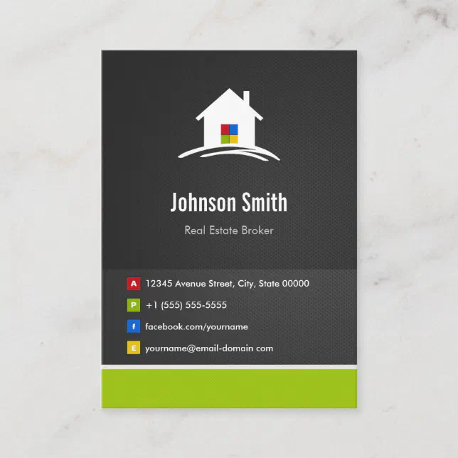 Real Estate Broker - Premium Creative Innovative Business Card | Zazzle