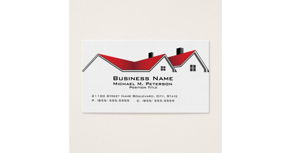 Real Estate Business Business Card | Zazzle.com