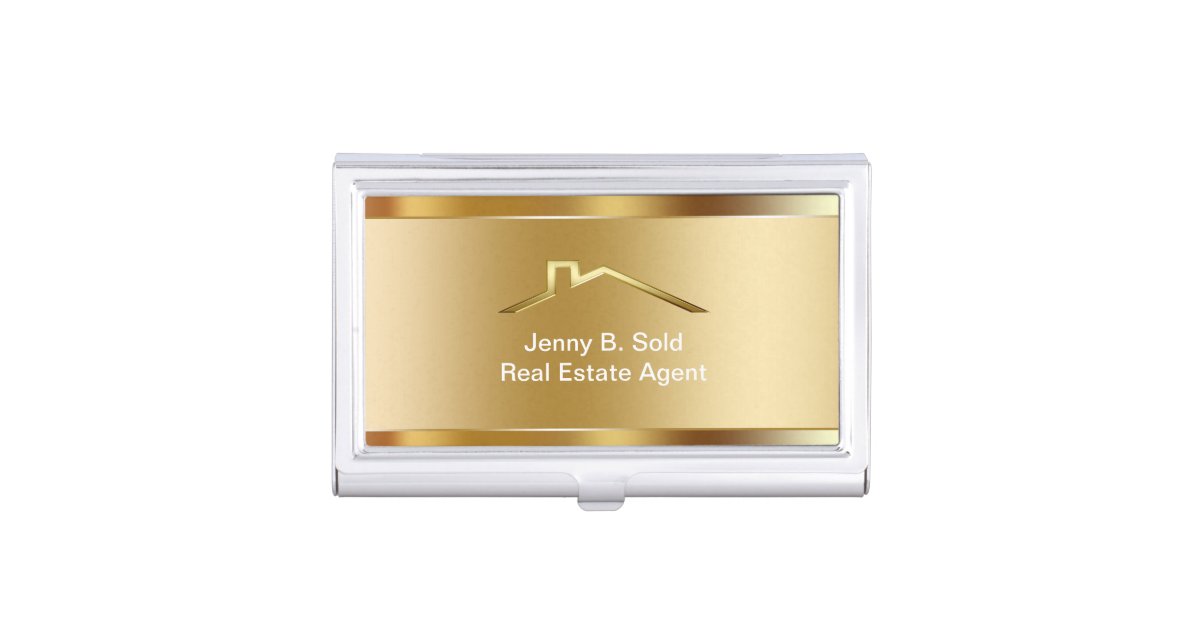 Real Estate Business Card Holder | Zazzle