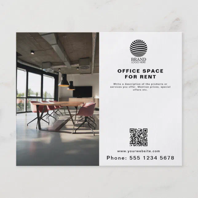 Real Estate Business Logo Photo QR Code Flyer | Zazzle