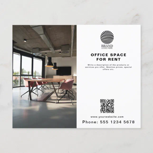 Real Estate Business Logo Photo QR Code Flyer | Zazzle