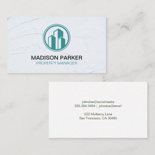 Real Estate | Commercial Private Properties Business Card | Zazzle