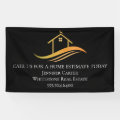 Real Estate Company Custom Logo Modern Marketing Banner | Zazzle