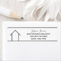 Real Estate Company Simple Realtor Return Address Label | Zazzle