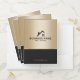 Real Estate Custom Logo Modern Gold Realtor Pocket Folder | Zazzle