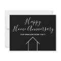 Custom Real Estate Logo Happy Home Anniversary Card | Zazzle