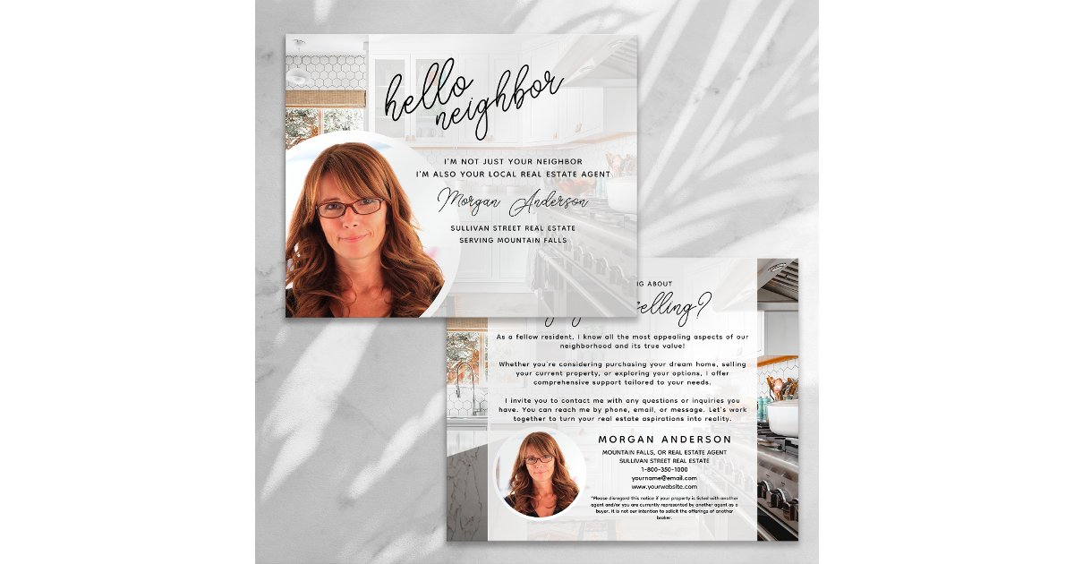 Real Estate Hello Neighbor Flyer | Zazzle