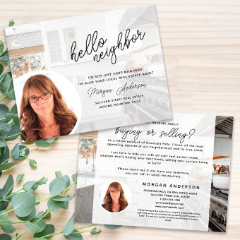 Real Estate Hello Neighbor Postcard | Zazzle