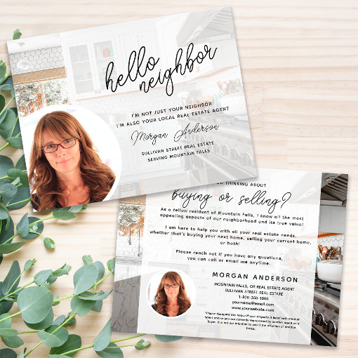 Real Estate Hello Neighbor Postcard | Zazzle