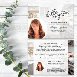 Real Estate Hello Neighbor Postcard | Zazzle