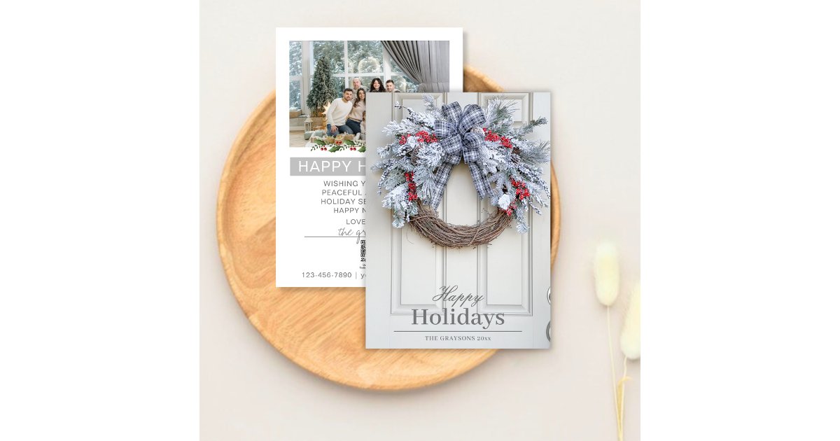 Real Estate Holiday Greeting Card Template | Zazzle