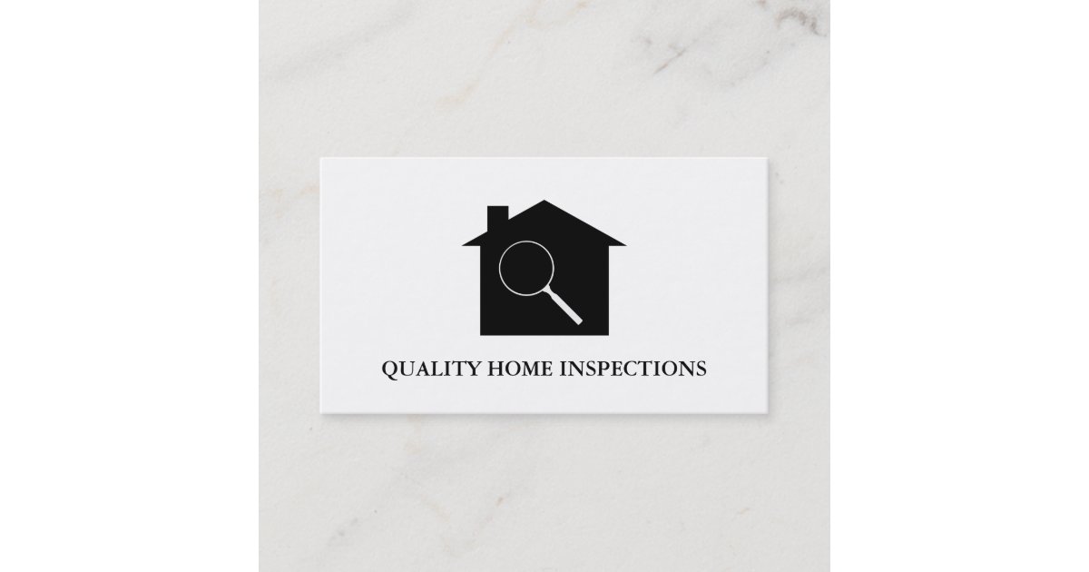 Real Estate Home Inspection Business Card | Zazzle
