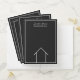 Real Estate House Black White Custom Realtor Pocket Folder | Zazzle