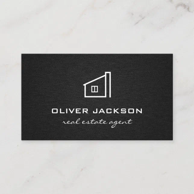Real Estate Linen Background Business Card | Zazzle