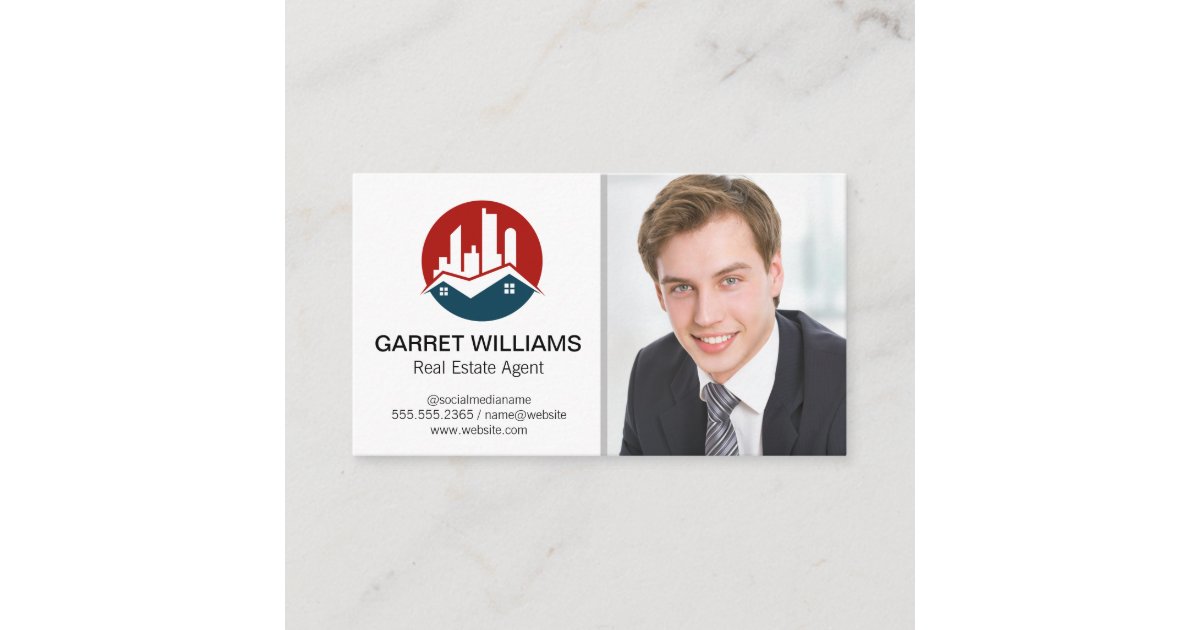 Real Estate Logo | Business Man Card | Zazzle