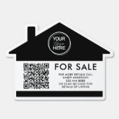 Real Estate Logo QR Code House Sign | Zazzle