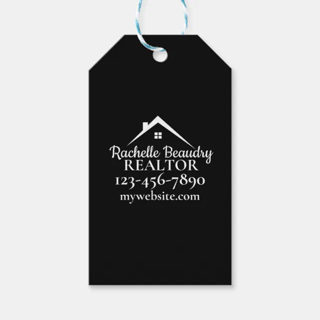 Real Estate Marketing Custom Realtor Gift Tags | Zazzle