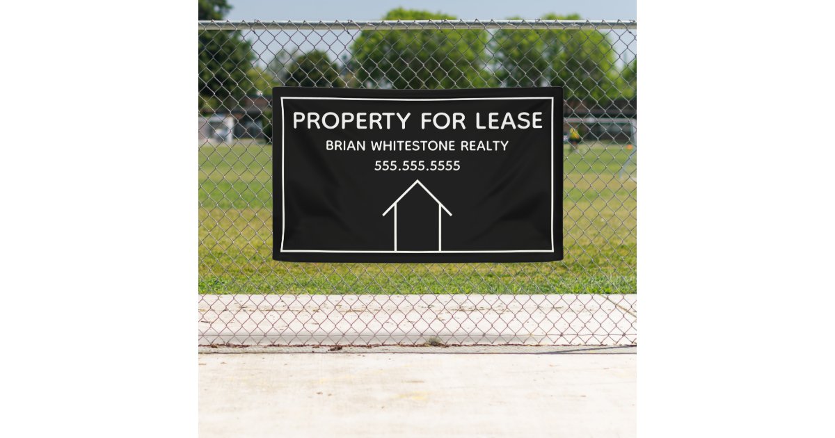 Real Estate Marketing Property for Lease House Banner | Zazzle