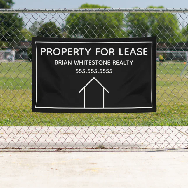 Real Estate Marketing Property for Lease House Banner | Zazzle