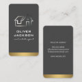 Real Estate Metal Home Logo Business Card | Zazzle