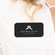 Real Estate | Modern Black Listing Agent Realtor Name Tag | Zazzle