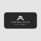 Real Estate | Modern Black Listing Agent Realtor Name Tag | Zazzle