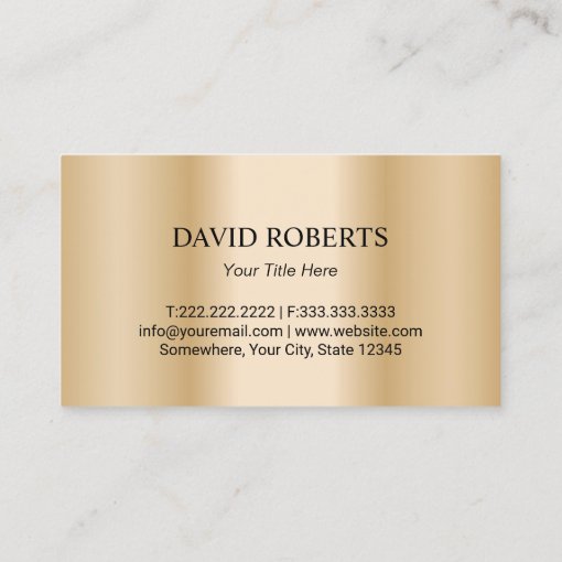 Real Estate Modern Gold Realtor Business Card | Zazzle