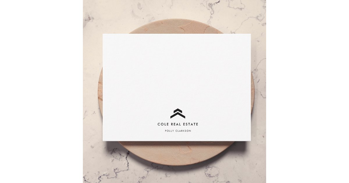 Real Estate | Modern Minimal Listing Agent Realtor Note Card | Zazzle