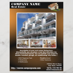 Real Estate – Modern QR code flyer – Brown (QR455) | Zazzle