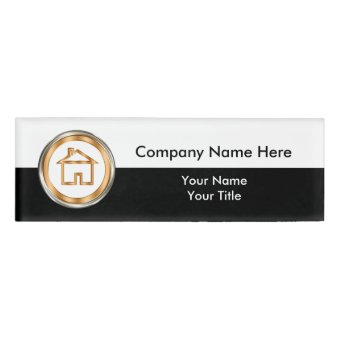 Real Estate Office Staff Name Tag | Zazzle