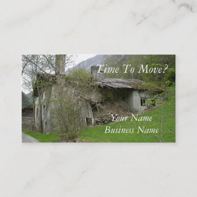 Real Estate or Moving Business Card | Zazzle