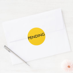 Real Estate Pending Sticker | Zazzle