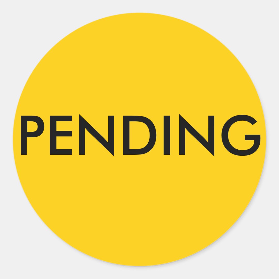 Real Estate Pending Sticker | Zazzle