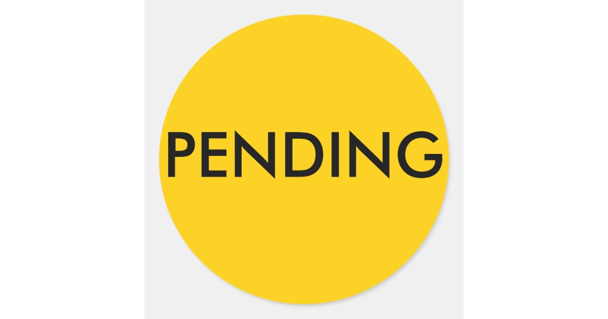 Real Estate Pending Sticker | Zazzle
