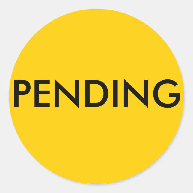 Real Estate Pending Sticker | Zazzle