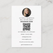 Real Estate Photo Realtor QR Code Front Door Business Card | Zazzle