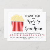 real estate POPCORN open house Announcement Pos Postcard | Zazzle