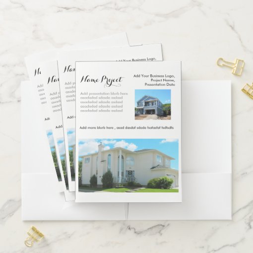 Real Estate Presentation Folder Template Realtor | Zazzle