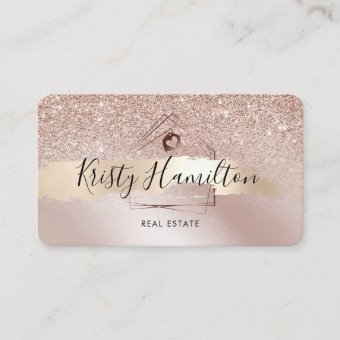 real estate professional house realtor gold photo business card | Zazzle