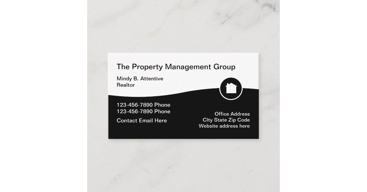 Real Estate Professional Property Management Business Card | Zazzle