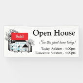 Real Estate Promo Open House Today Sign Banner | Zazzle